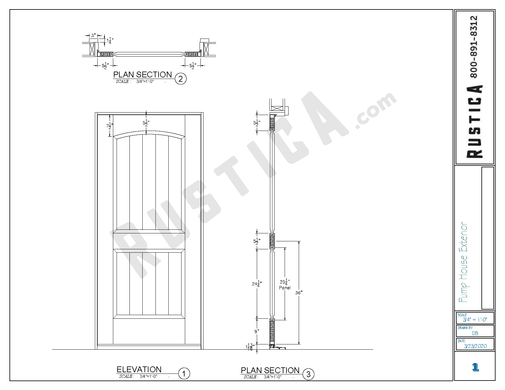 Pump House Front Door | Rustica
