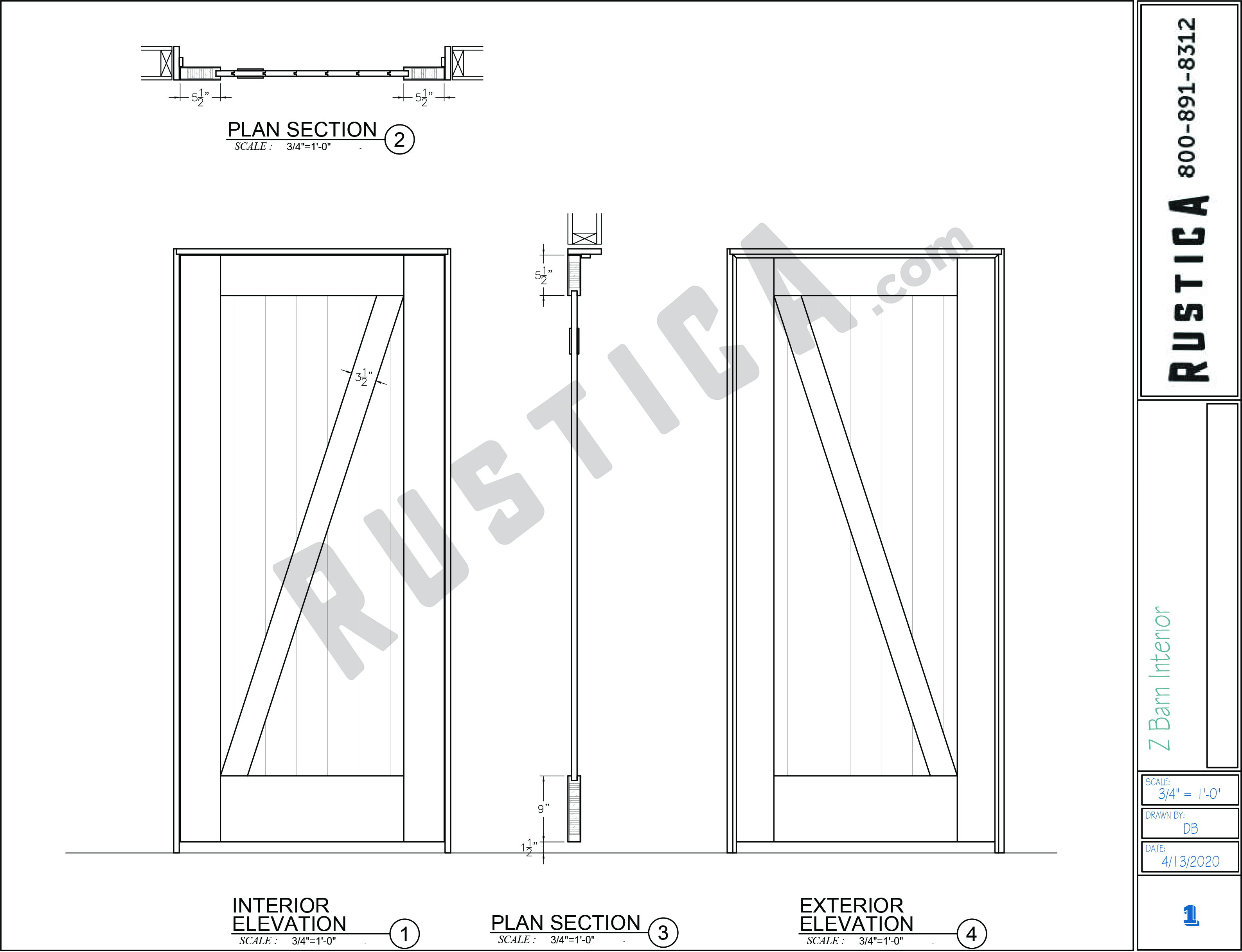Z Style Barn Door: Hinged Z Frame Barn Doors | Rustica
