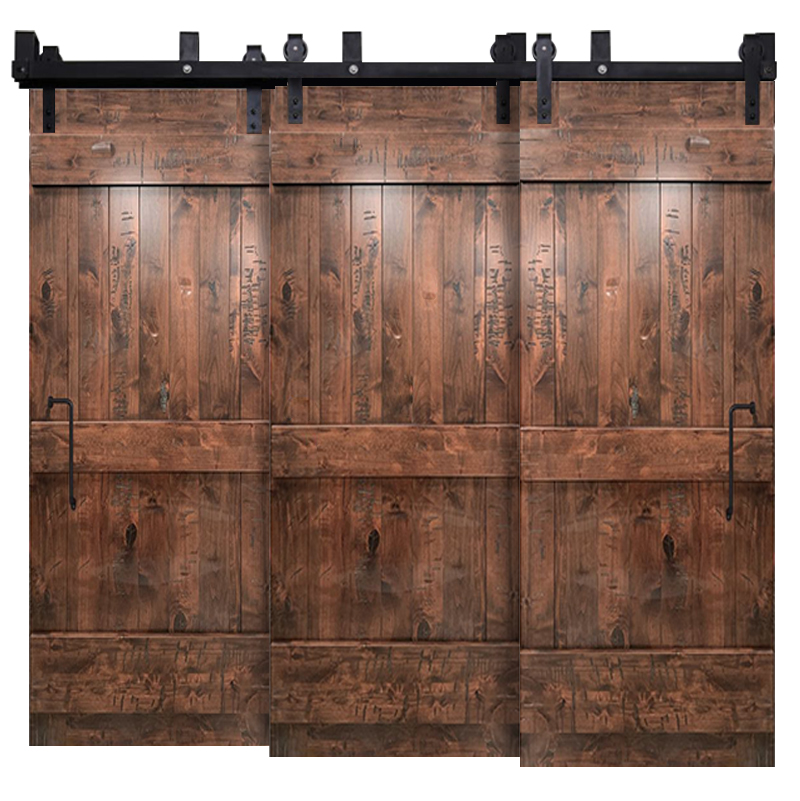 Ranch Triple Bypass Barn Door