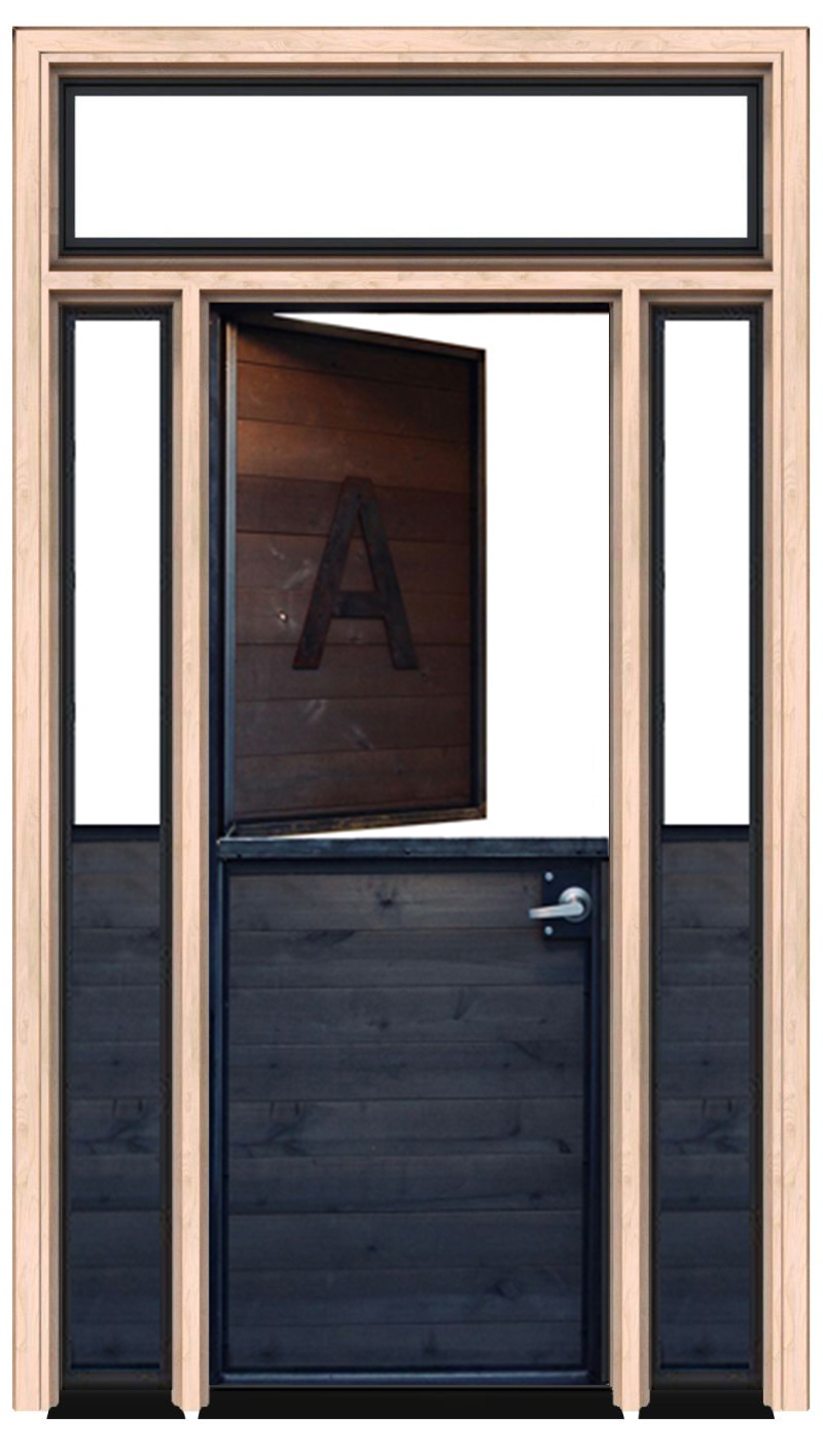 Modern Dutch Door With Sidelight