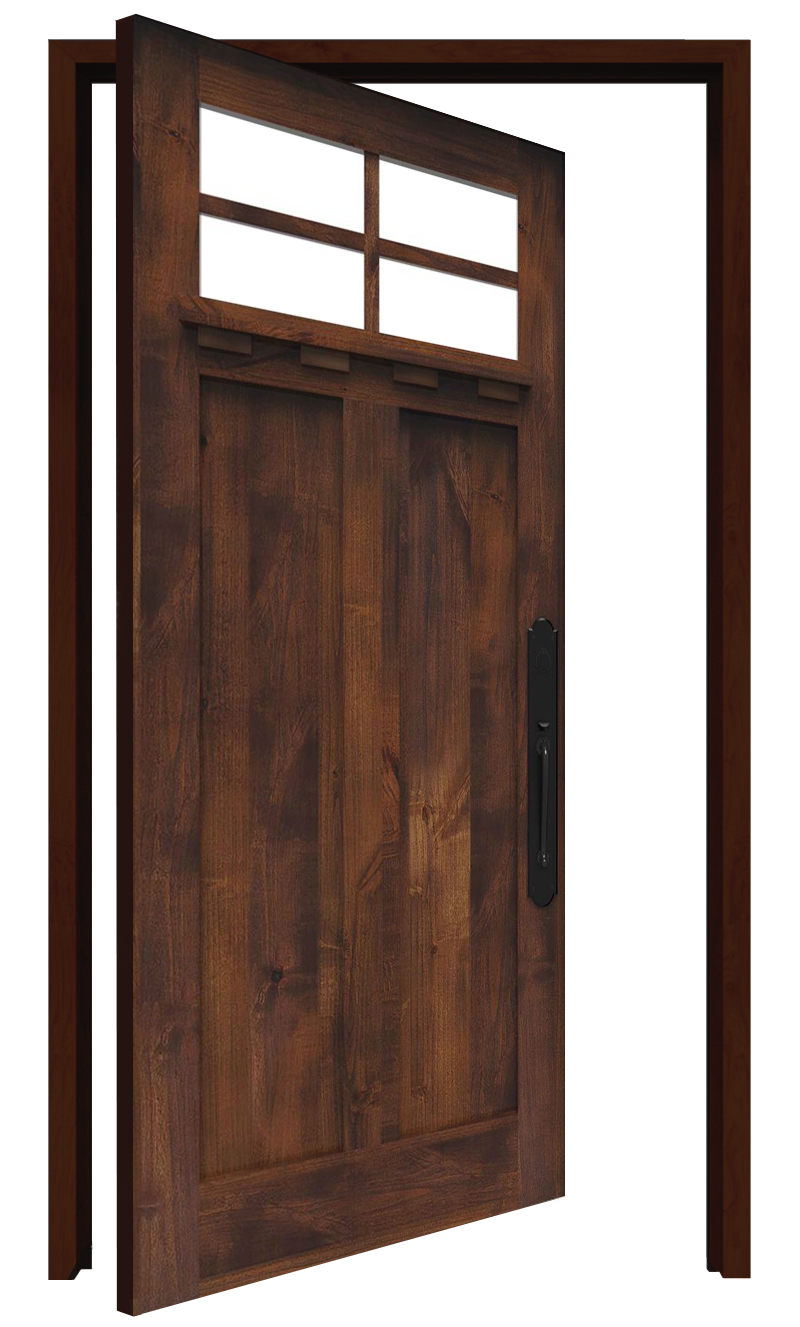 Left Fork Interior Pivot Door | Rustica