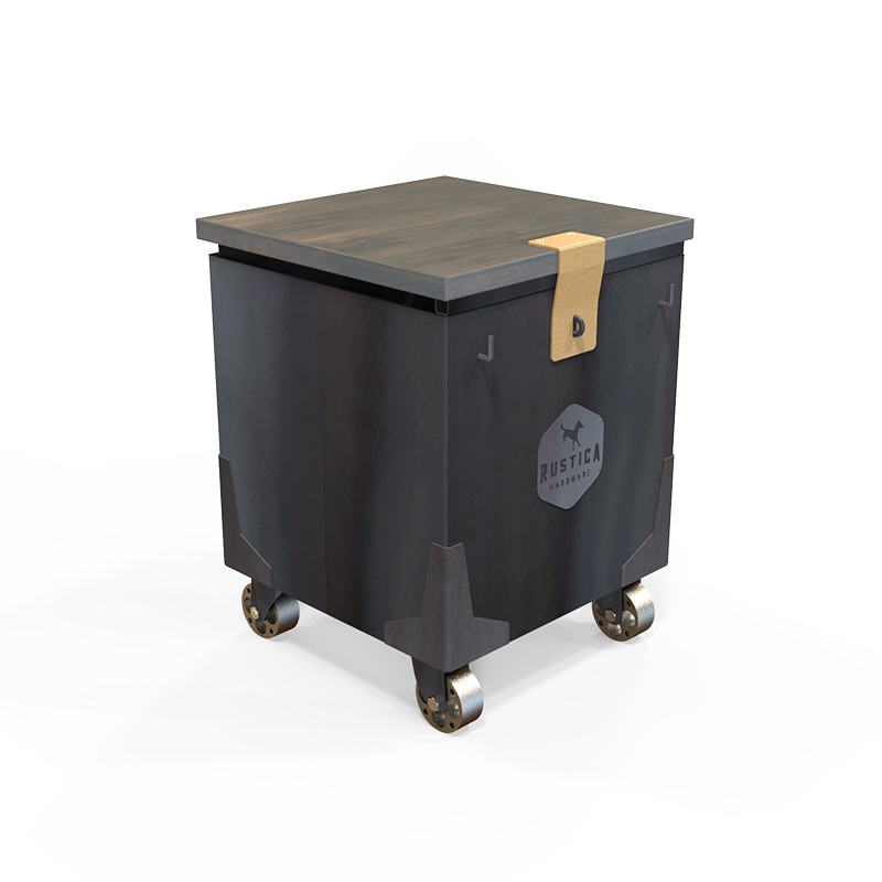 Amigo Wood Storage Cabinet & Stool