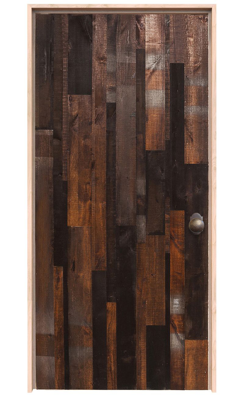 Vertical Reclaimed Wood Barn Door: Swinging & Hinged | Rustica