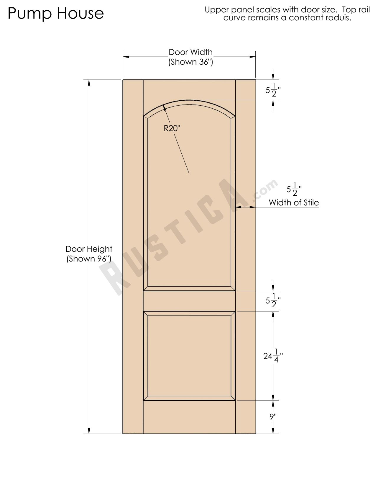 Pump House Exterior Pivot Door | Rustica