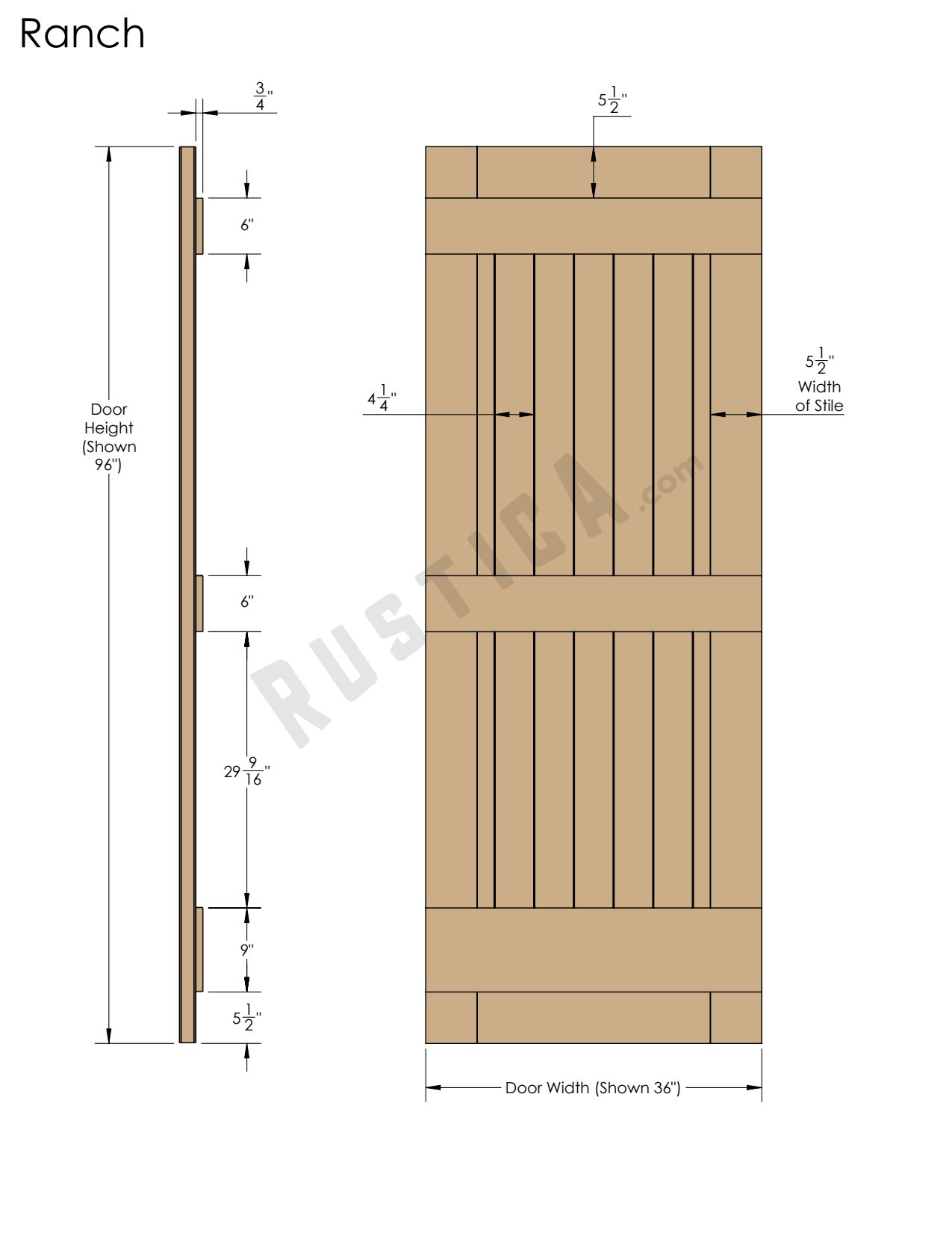 Ranch Style Barn Door: Ranch Style Interior Doors | Rustica