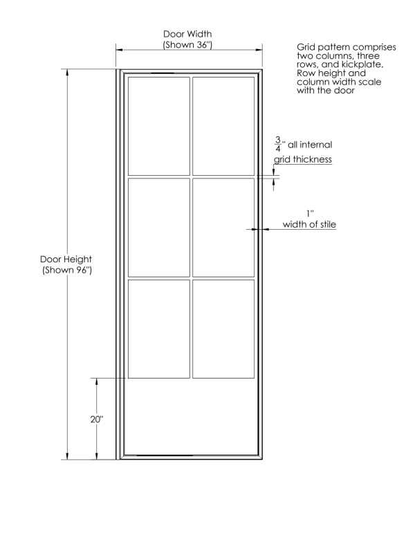 French Quarter Single Pocket Door | Rustica