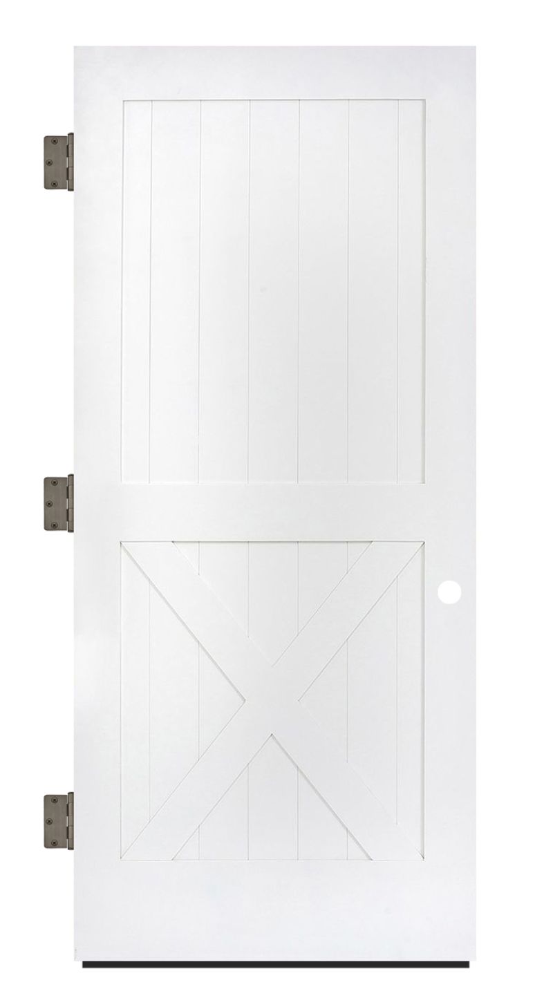 Half X Exterior Slab Door | Rustica