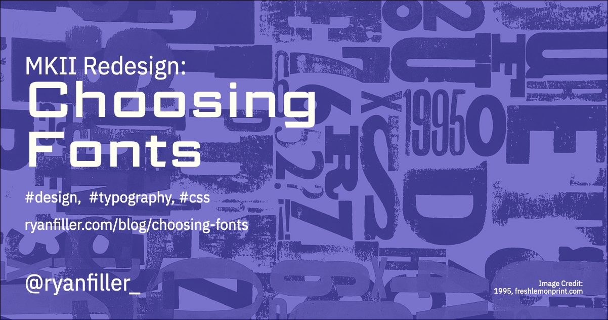 Choosing Fonts | ryanfiller.com