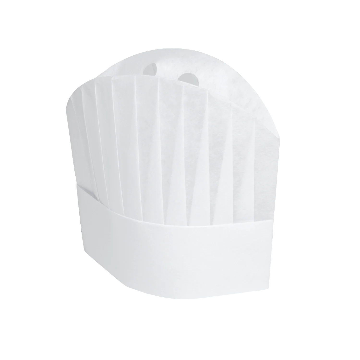 9" White Viscose Pleated Chef Hats | ACR