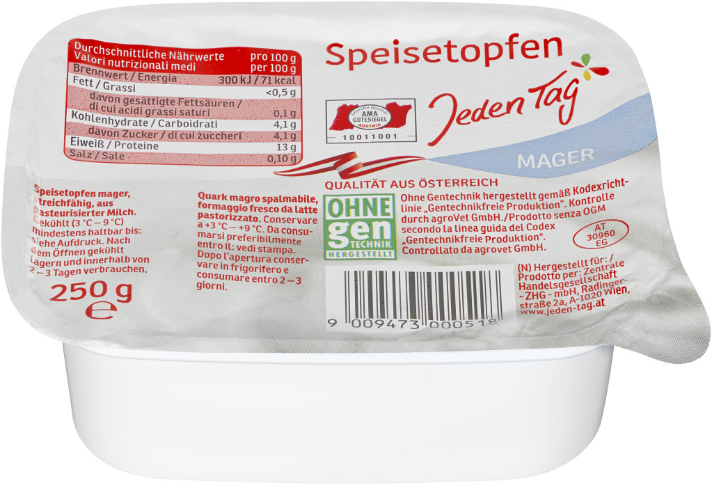 Jeden Tag Speisetopfen mager online kaufen | MPREIS Onlineshop