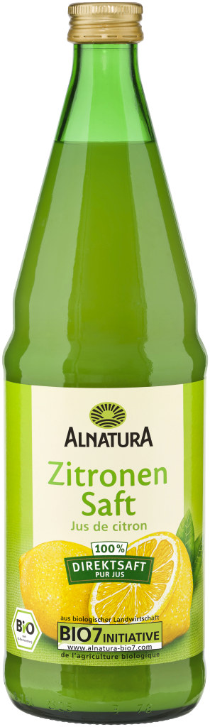 Alnatura Bio Zitronensaft 0,75 Liter online kaufen | MPREIS Onlineshop