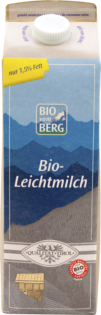 BIO vom BERG Bio Tiroler Leichtmilch 1,5% online kaufen | MPREIS Onlineshop