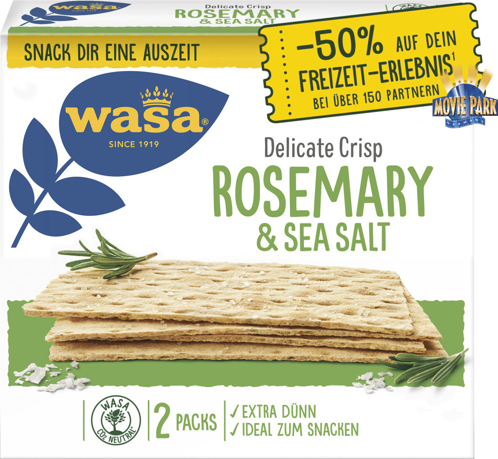 Wasa Thin Delicate Rosemary and Sea Salt online kaufen | MPREIS Onlineshop