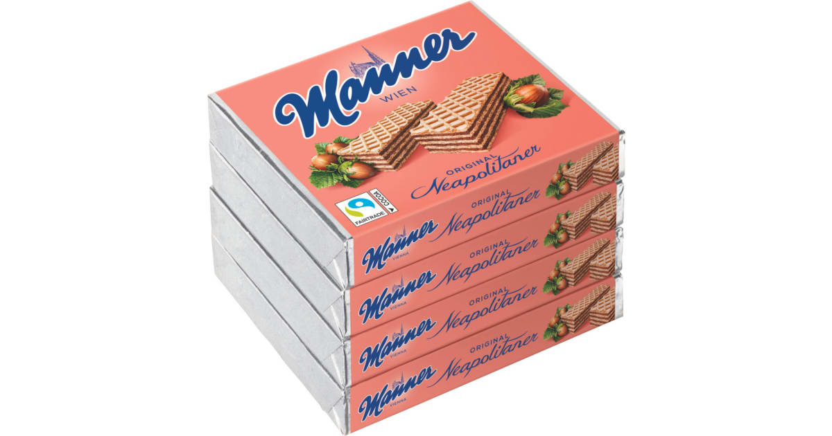 Manner Neapolitaner Schnitten 4er-Packung in deiner MPREIS Filiale ...