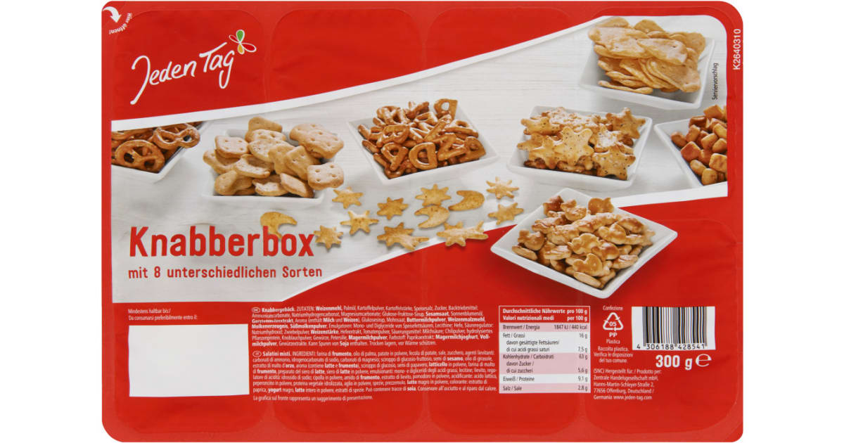 Jeden Tag Knabberbox in deiner MPREIS Filiale einkaufen
