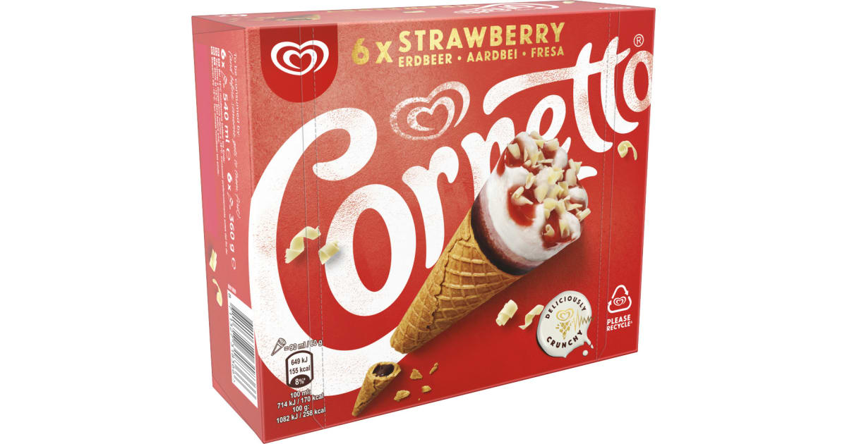 ESKIMO Cornetto Erdbeer 6er-Packung online kaufen | MPREIS Onlineshop