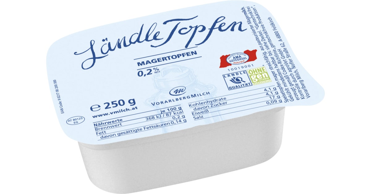 Vorarlberg Milch Ländle Magertopfen 0,2% in deiner MPREIS Filiale einkaufen