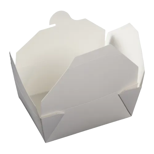 #8 White Folded Takeout Box | ACR