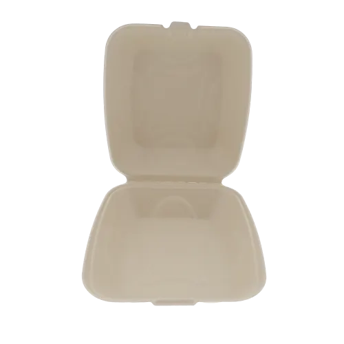 8" x 8" x 2.5" Molded Fiber Hinged Lid Containers | PrimeWare