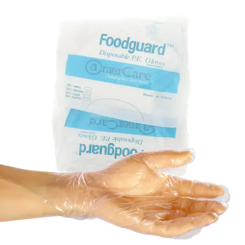 Large Clear Powder-Free Foodguard Poly Gloves | ACR