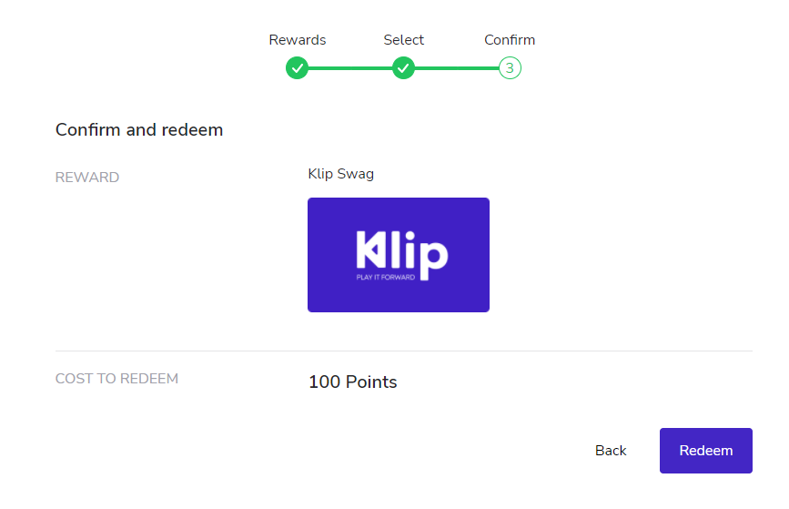 Reward Exchange | SaaSquatch Documentation