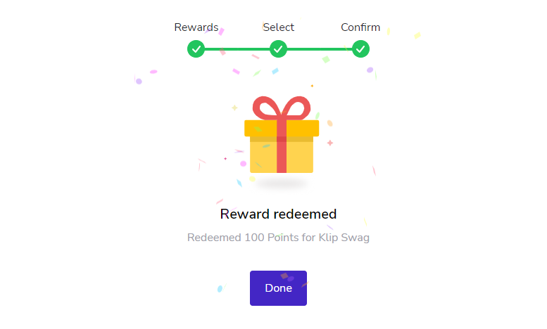 Reward Exchange | SaaSquatch Documentation