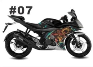 CUSTOM STICKER KIT FOR YAMAHA R15 VERSION 2 ZADON- Motorcycle Parts For ...