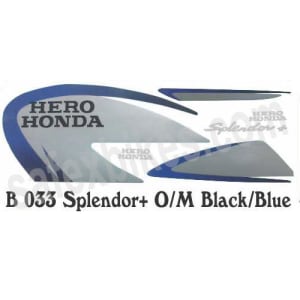 COMPLETE STICKER KIT SPLENDOR PLUS ZADON- Motorcycle Parts For Hero ...