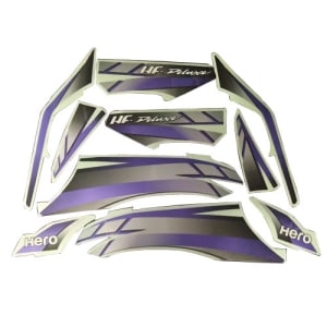 COMPLETE STICKER KIT HF DELUXE ZADON- Motorcycle Parts For Hero ...