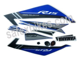 COMPLETE STICKER KIT R15 NM ZADON- Motorcycle Parts For Yamaha YZF R15 ...