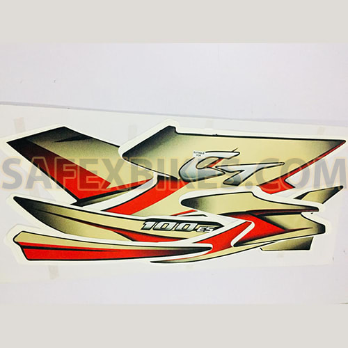 COMPLETE STICKER KIT CT100 ES BS4 ZADON- Motorcycle Parts For Bajaj CT ...