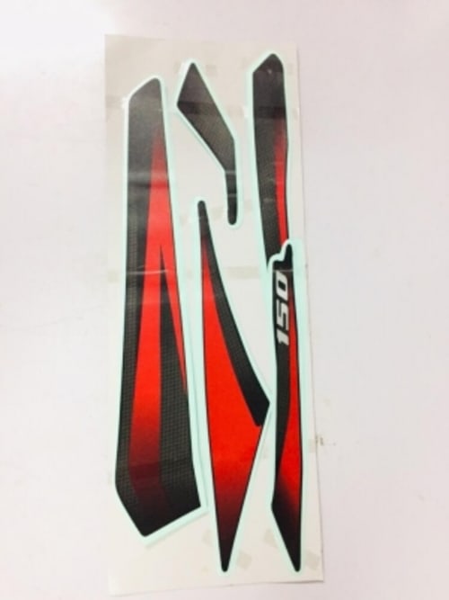 COMPLETE STICKER KIT PULSAR 150 BS4 (BLACK) ZADON- Motorcycle Parts For ...