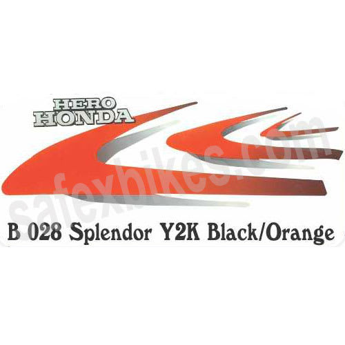 COMPLETE STICKER KIT SPLENDOR NM ZADON- Motorcycle Parts For Hero Honda ...