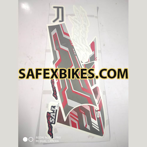 COMPLETE STICKER KIT APACHE RTR 180 ABS (RED) ZADON- Motorcycle Parts ...
