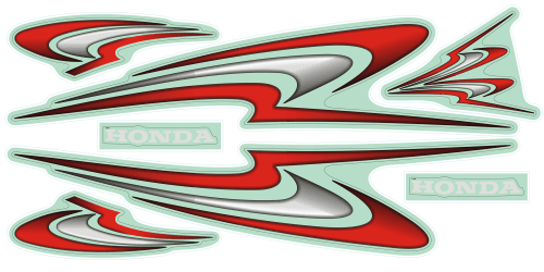 FANCY STICKER KIT FOR SCOOTERS D1 ZADON- Motorcycle Parts For