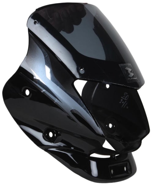 FRONT FAIRING (VISOR) PLATINA UB WITH OET GLASS ZADON- Motorcycle Parts ...