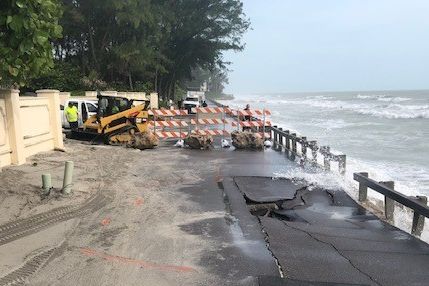 Damage From Tropical Storm Shuts Down Casey Key Road | Sarasota Magazine