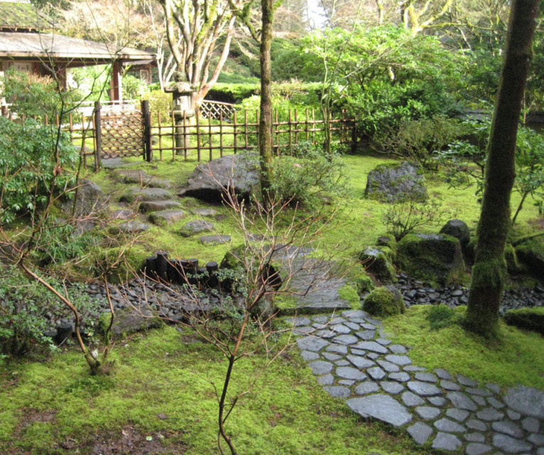 Japanese Style Stone Patios Walkways Outside Benches For Sale With
