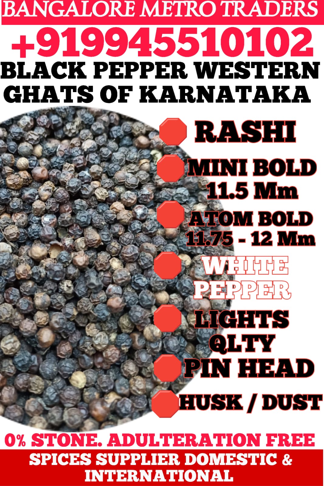 BANGALORE METRO TRADERS - Premium Spices Suppliers