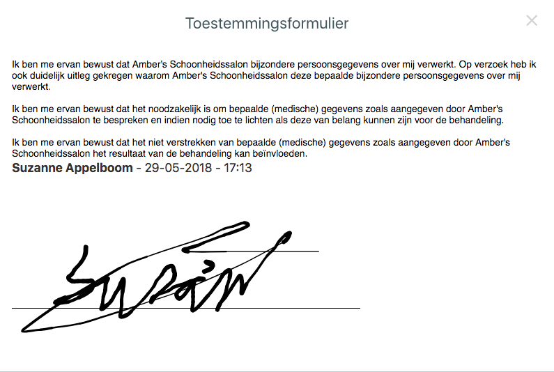 Voorbeeld Toestemmingsformulier - Voorkom papieren rompslomp | Salonized