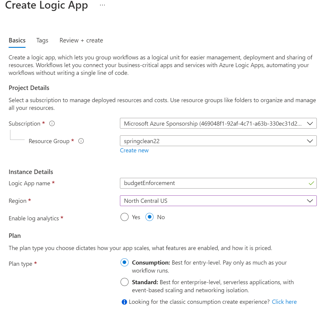Azure Spring Clean: Enforce Budgets with Cost Management and Logic Apps ... Azure Spring Clean: Enforce Budgets with Cost Management and Logic Apps ...