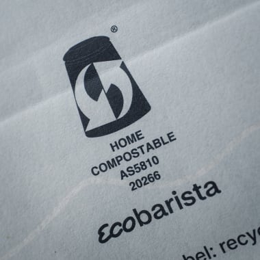 Our coffee bags are certified home compostable - Sample Coffee