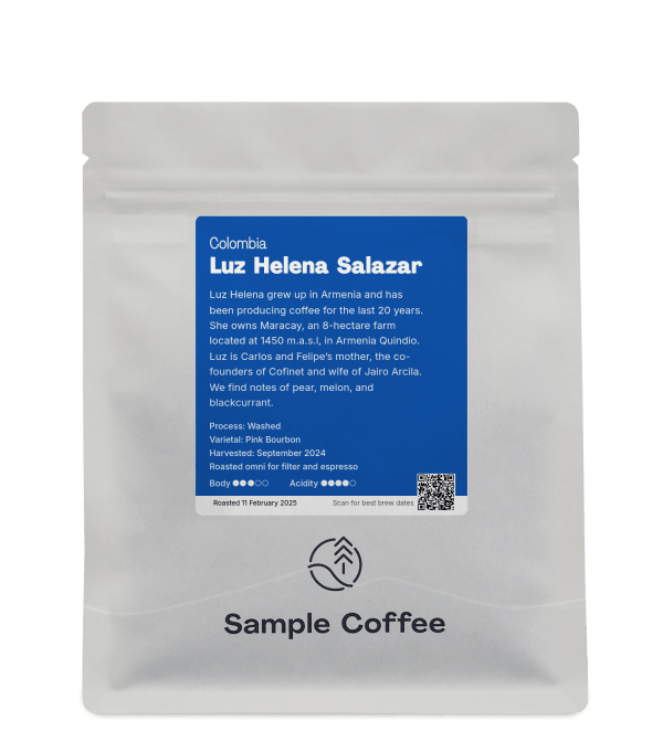 Colombia Luz Helena Salazar - Coffee Deliveries - Sample Coffee Roasters