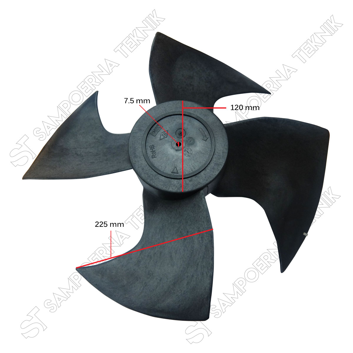 FAN BLADE KEMAO TFE500-90 610mm diameter AS 13mm | Sampoerna Teknik ...