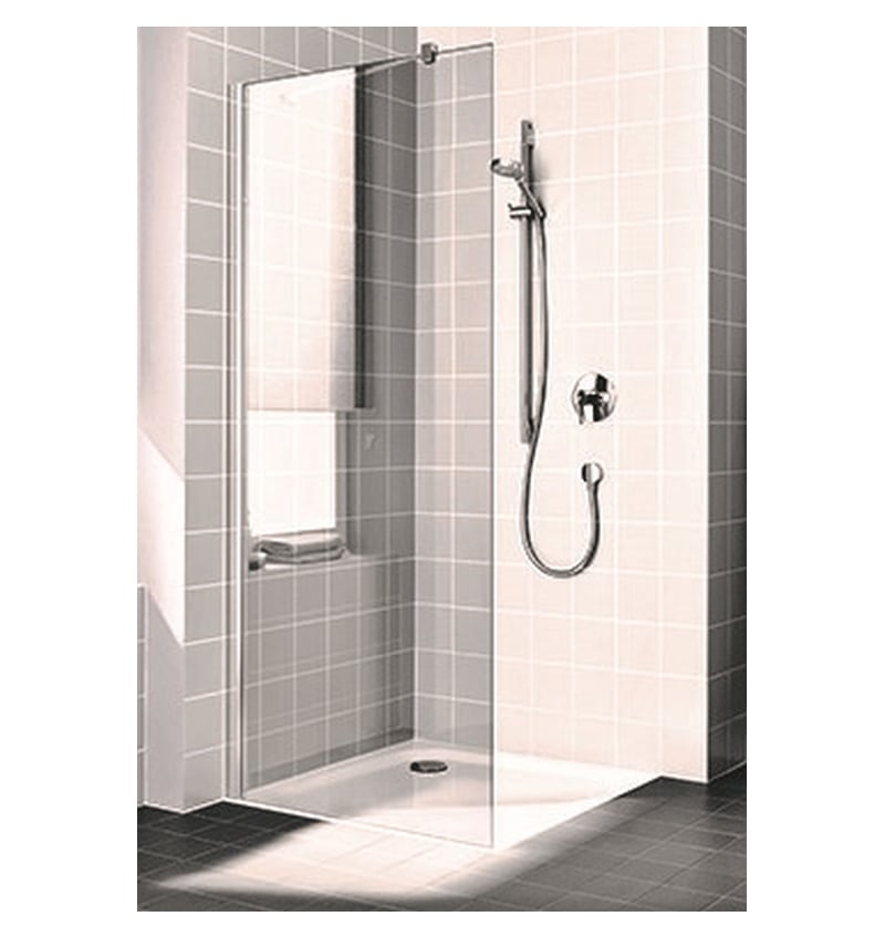 KERMI CADA XS WALK IN WALL VASTE WAND 1075-1100MM ZILVER HOOGGLANS ...
