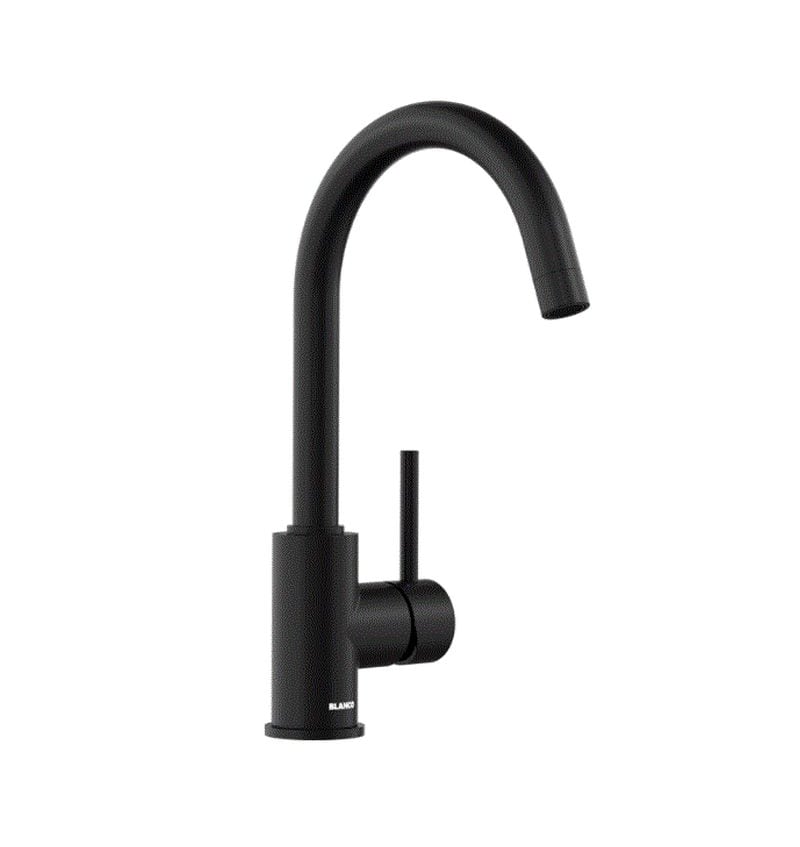 BLANCO MIDA KEUKENKRAAN MET HOGE UITLOOP MAT ZWART - sanicomfort.be