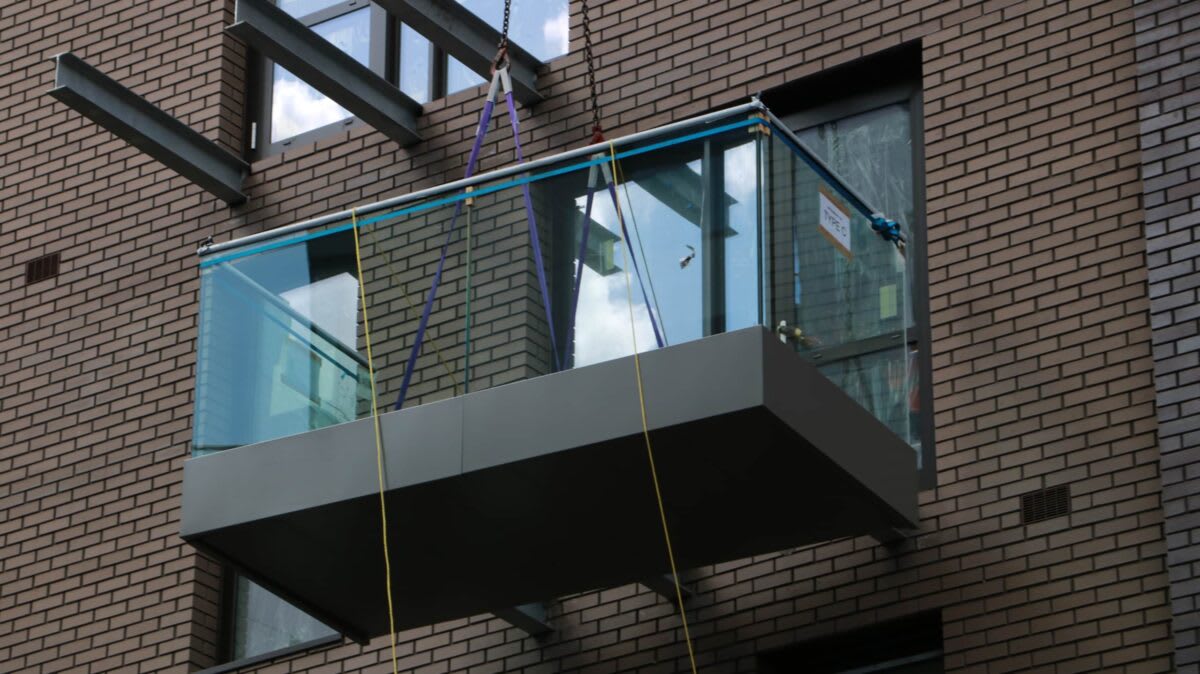 Glide-On Variation: Connecting to CLT brackets | Sapphire Balconies