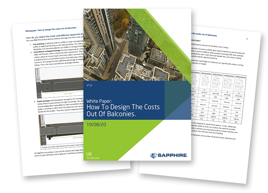 How to design the costs out of balconies – Whitepaper