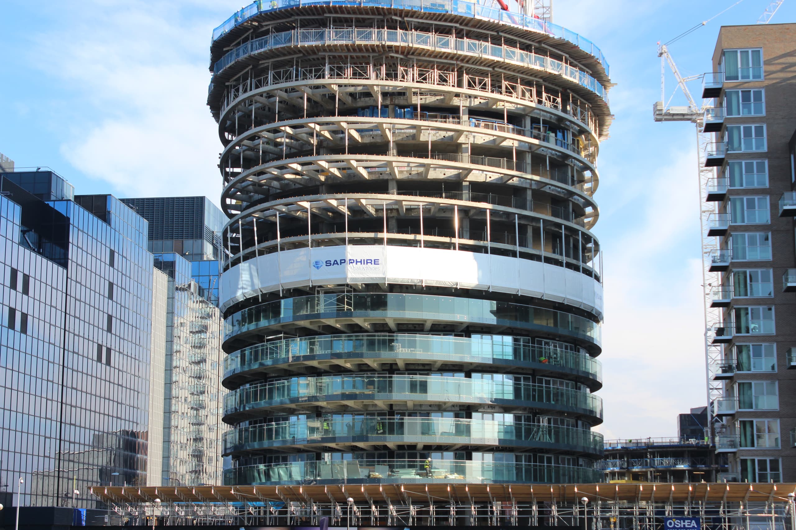 Looking Back on Baltimore Tower - Sapphire Balconies