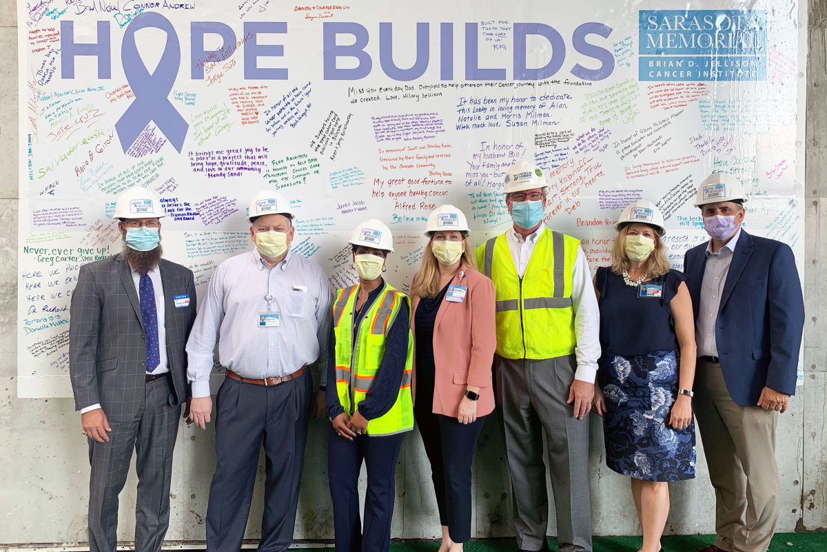 SMH Celebrates Oncology Tower Construction Milestone | Sarasota Magazine